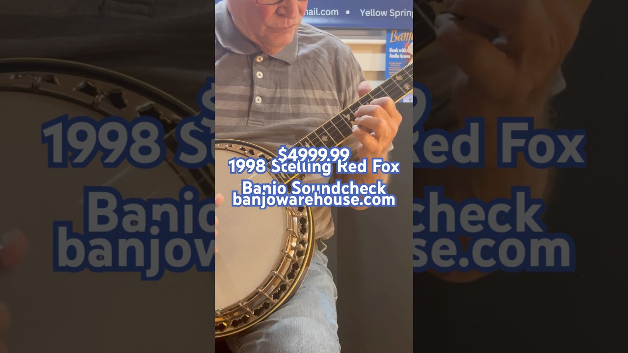 1998 Stelling Red Fox Banjo Soundcheck with Geoff Hohwald from ...
