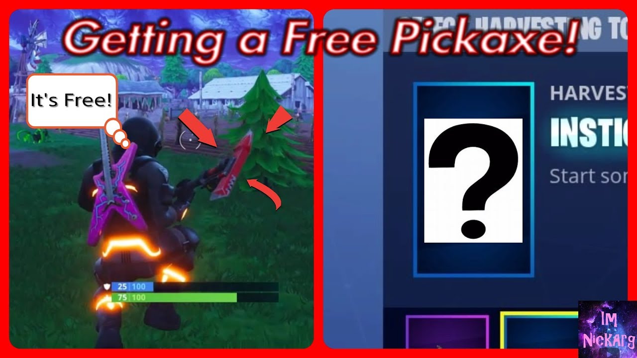 How To Get A Free Pickaxe in Fortnite! | Fortnite Battle Royale - YouTube