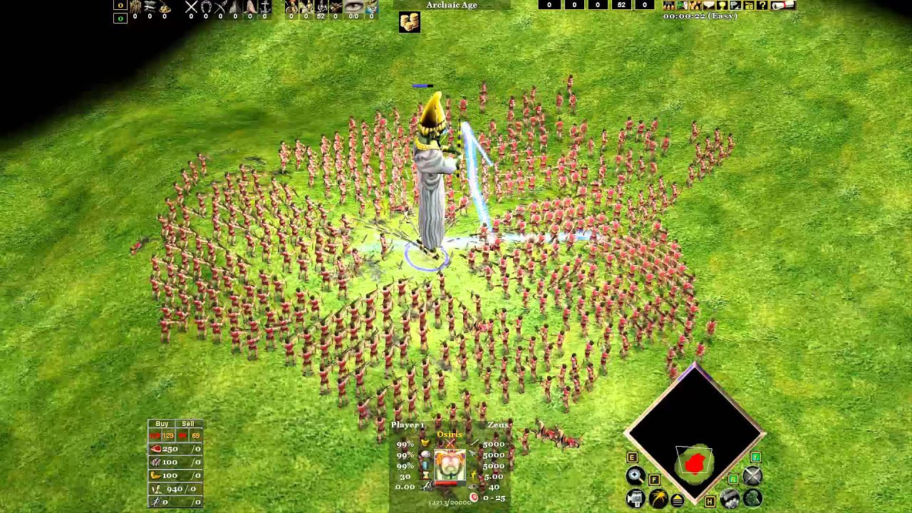 Age of Mythology: Osiris VS 500 Toxotes - YouTube
