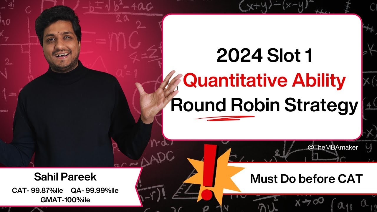 2024 Slot 1 QA (Round Robin Strategy) - Must Watch to get 99%ile in QA ...