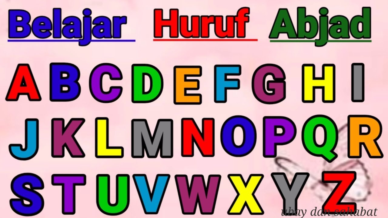 Belajar Mengenal Huruf Abjad ABC Bahasa Indonesia | Belajar Membaca ...