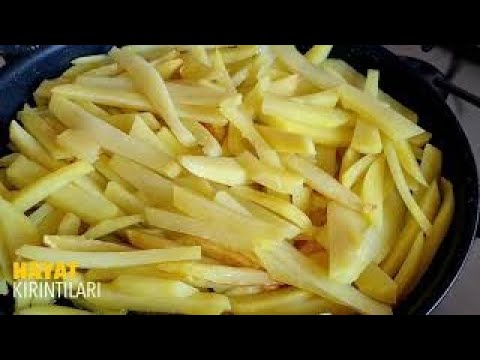 PATATES KIZARTMASI NASIL YAPILIR 🍟PATATES BUNDAN SONRA HEP BÖYLE  YAPACAKSINIZ🥔#patateskızartması