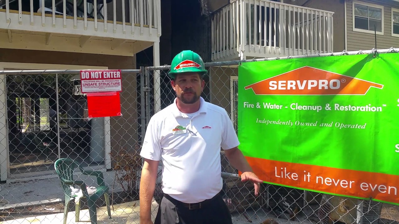 Jacksonville Apartment Fire, SERVPRO of Mandarin (Long) - YouTube