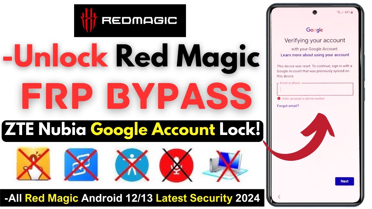 -Unlock All RED MAGIC FRP Bypass [Without PC] -ZTE Nubia Red Magic Frp ...
