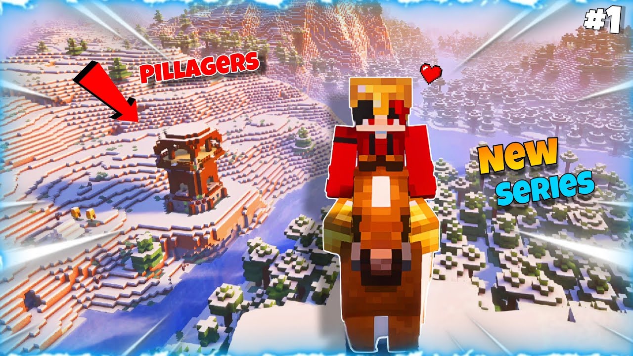 I Found PILLAGERS OutPost😍 ! Minecraft New Series #1 | CAPTAIN ALPHA - YouTube