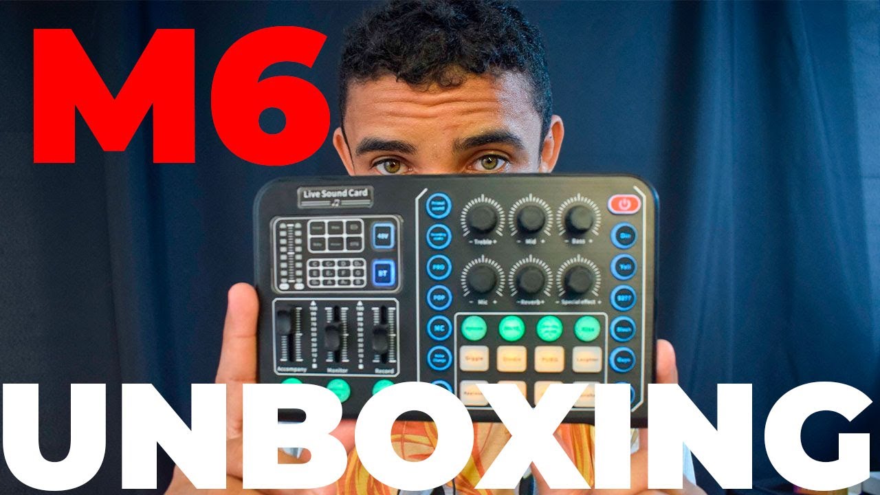 Placa de Áudio M6 é Boa ? Unboxing e Impressões - YouTube