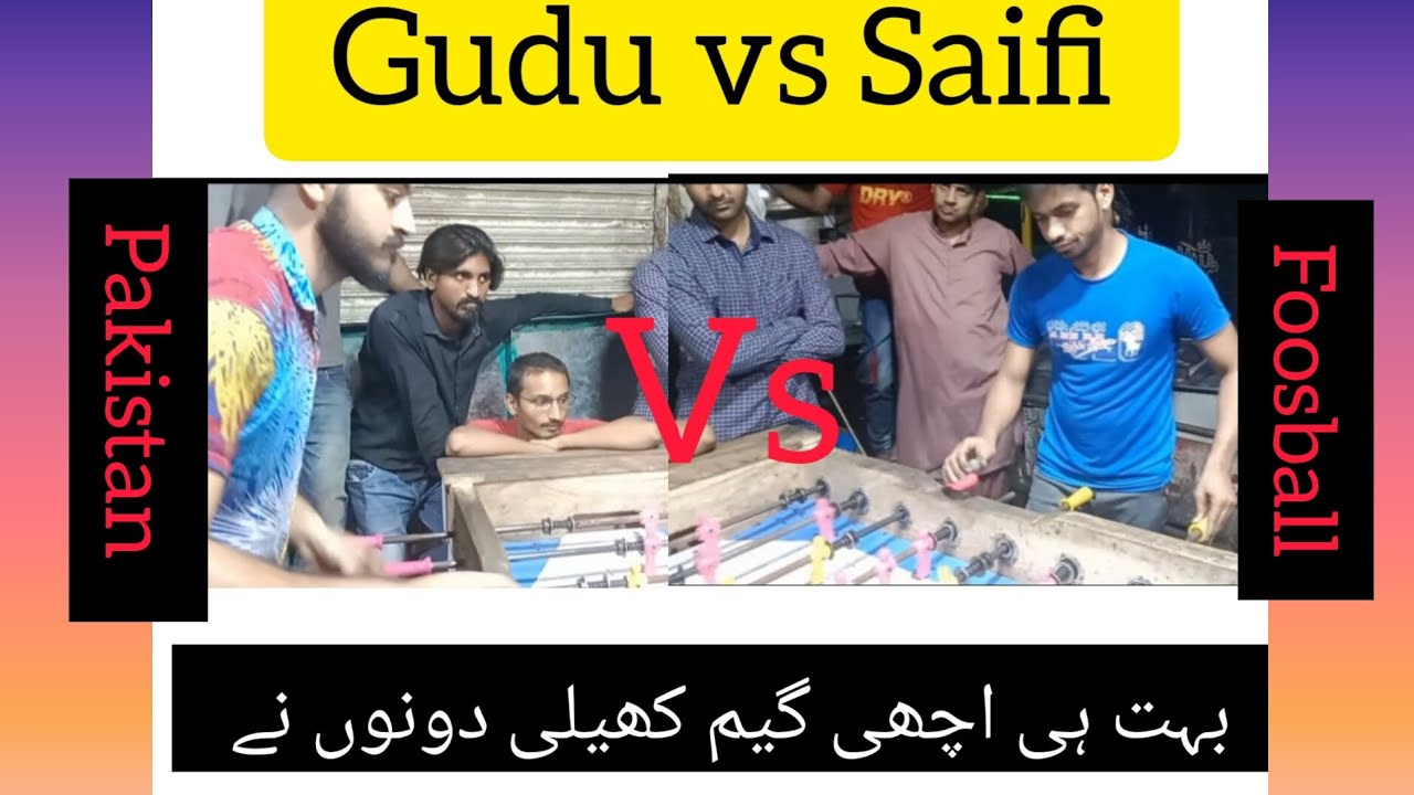 Gudu Vs Siafi /#Single Hand Foosball /#Lahore Players /@handball pk ...