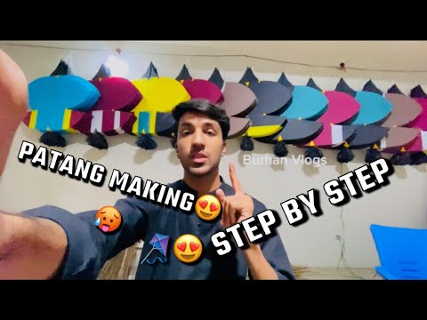 Professional Tukal (patang) Making😍😍Maza Agaya #burhanvlogs - YouTube