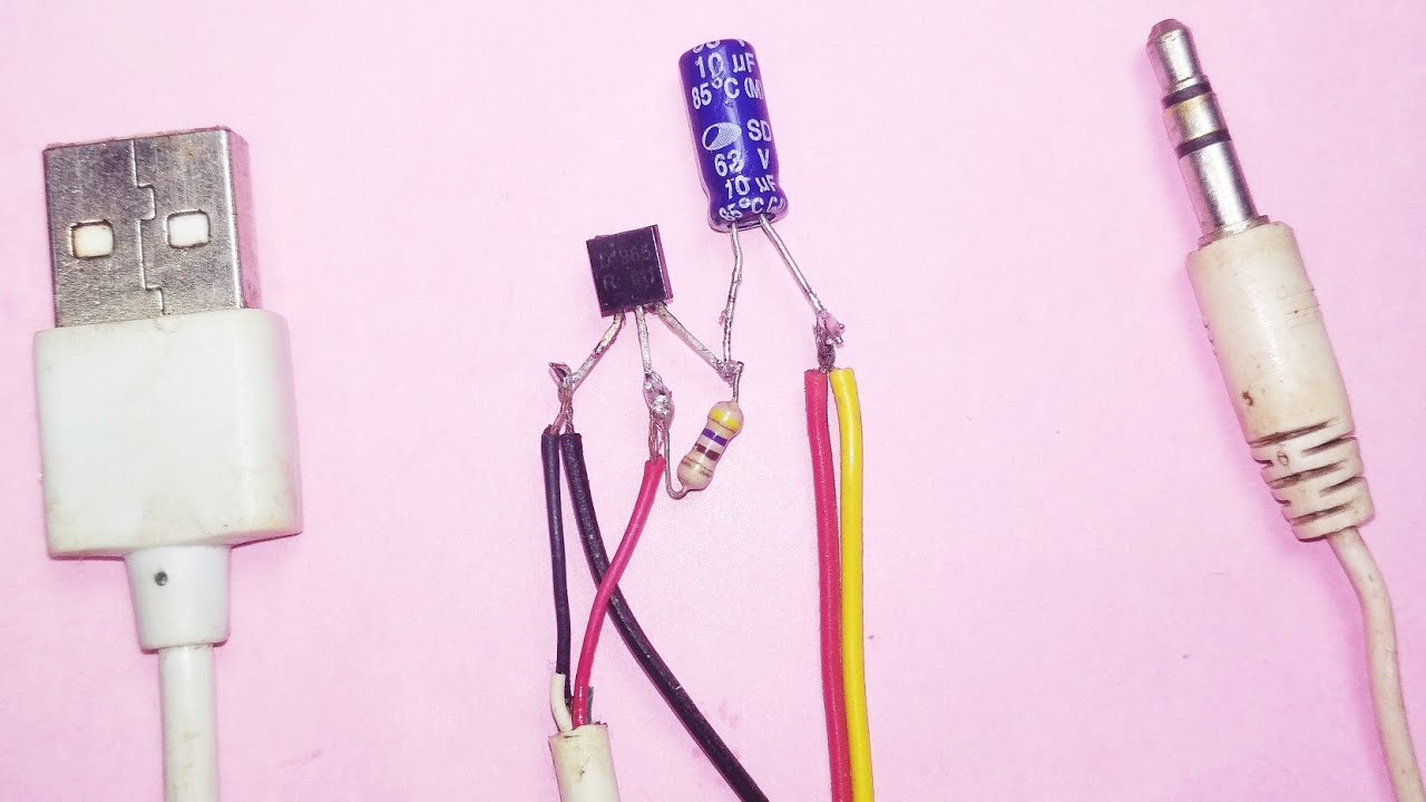 Simple audio amplifier circuit with one transistor - YouTube