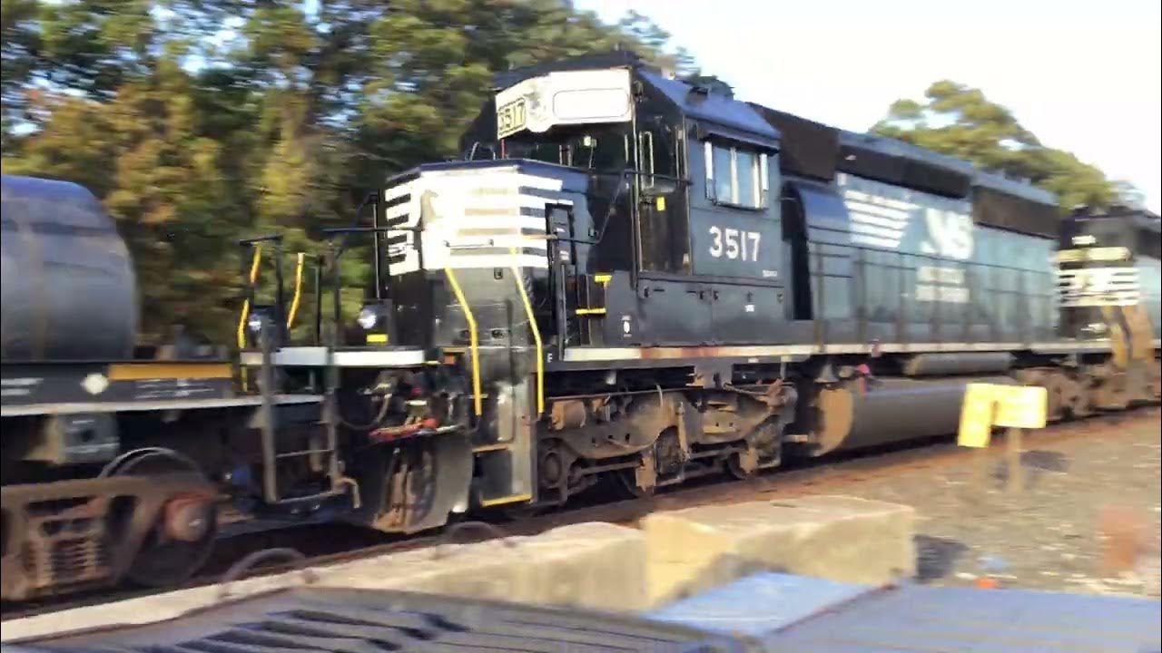 NS SD40-2s 3326 and 3517 lead NS B09 Eastbound past Ogden Dunes, IN 10/15/22 - YouTube