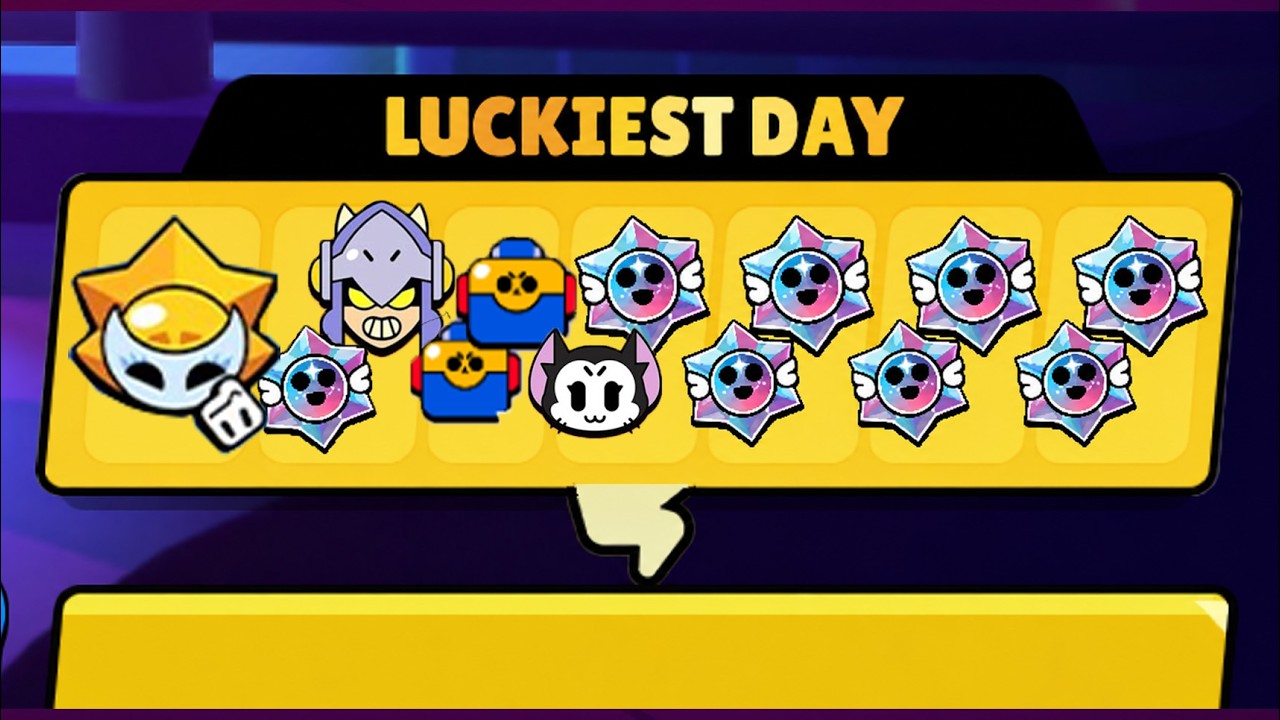 LUCKIEST DAY EVER • FULL OF FREE STARR DROPS ⁉️ BRAWL STARS NEW UPDATE ...
