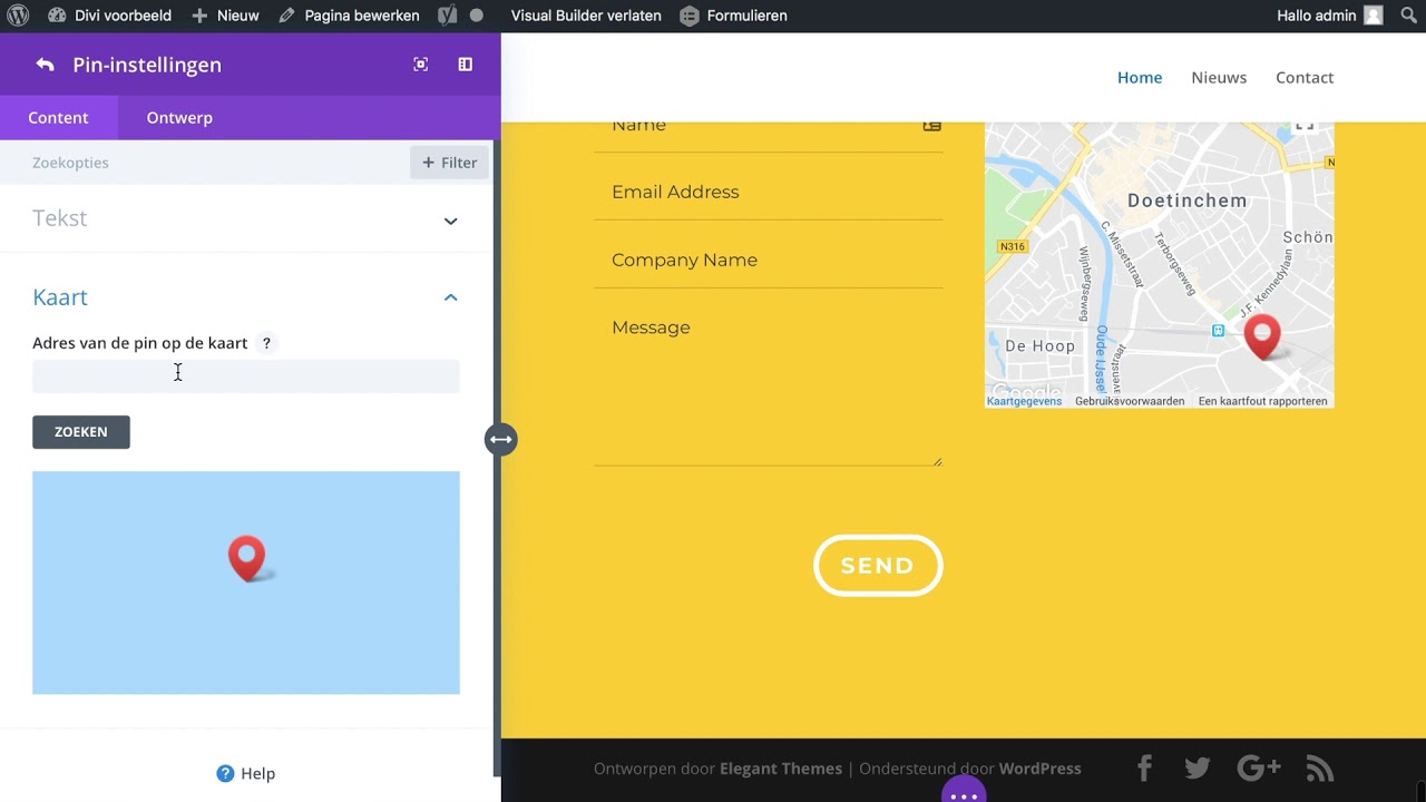 DIVI - Uitleg Google Maps kaart module - YouTube