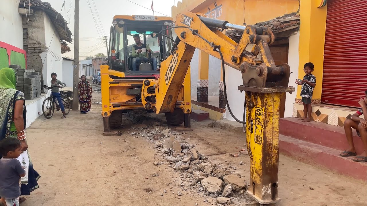 Jcb 3dx’s bucket changing | braker fitting | jcb eco excellence working ...