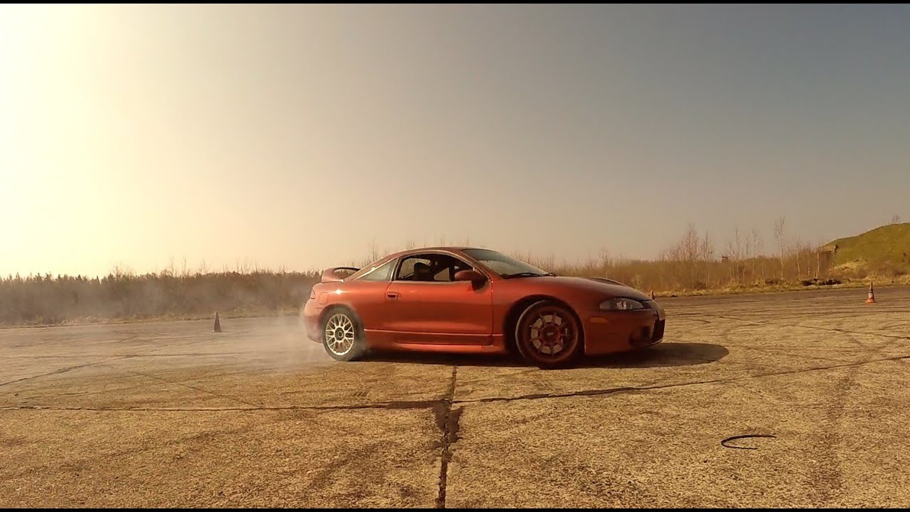 RWD 2G Eclipse GSX drifting - YouTube