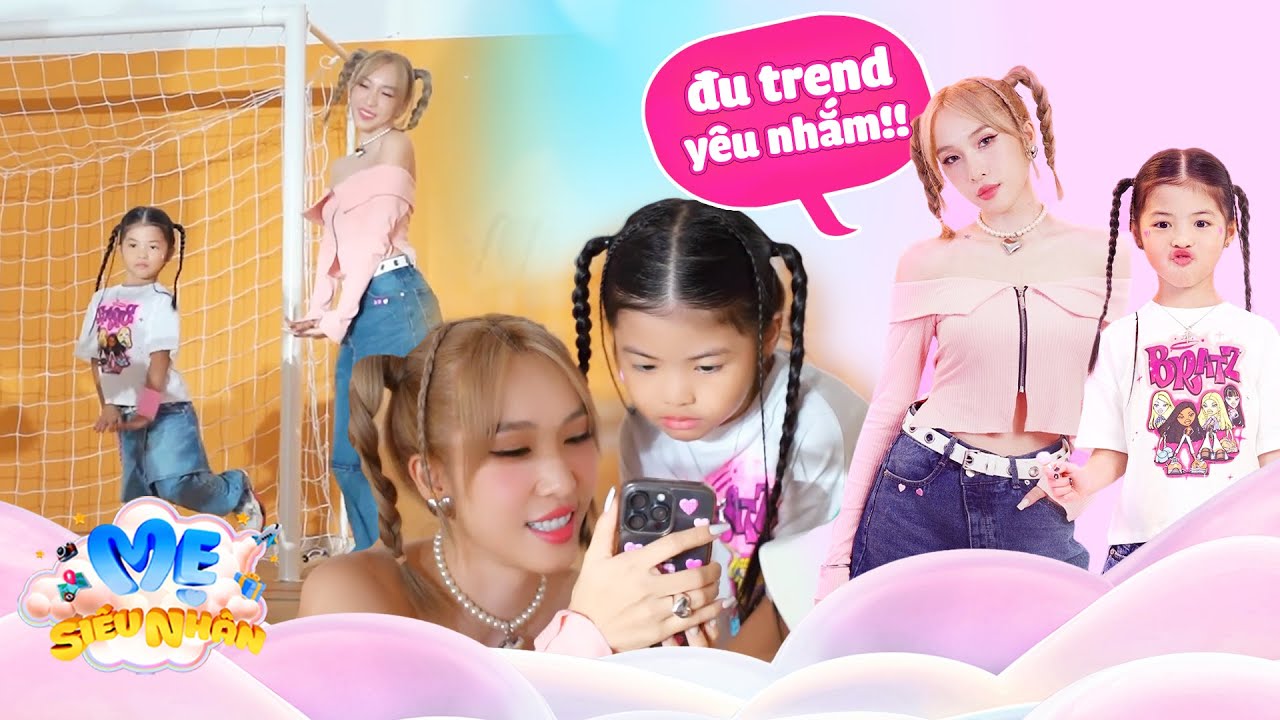 Cùng Xem Mẹ Siêu Nhân EMILY & CON GÁI Tham Gia Trend Nhảy YÊU NẮM I HẬU ...