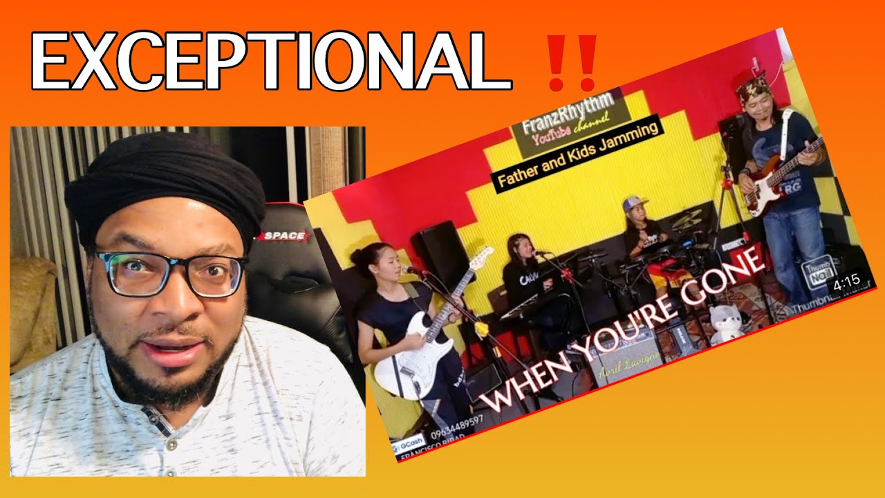 WHEN YOU'RE GONE (Avril Lavigne) cover FRANZ Rhythm - REACTION - YouTube