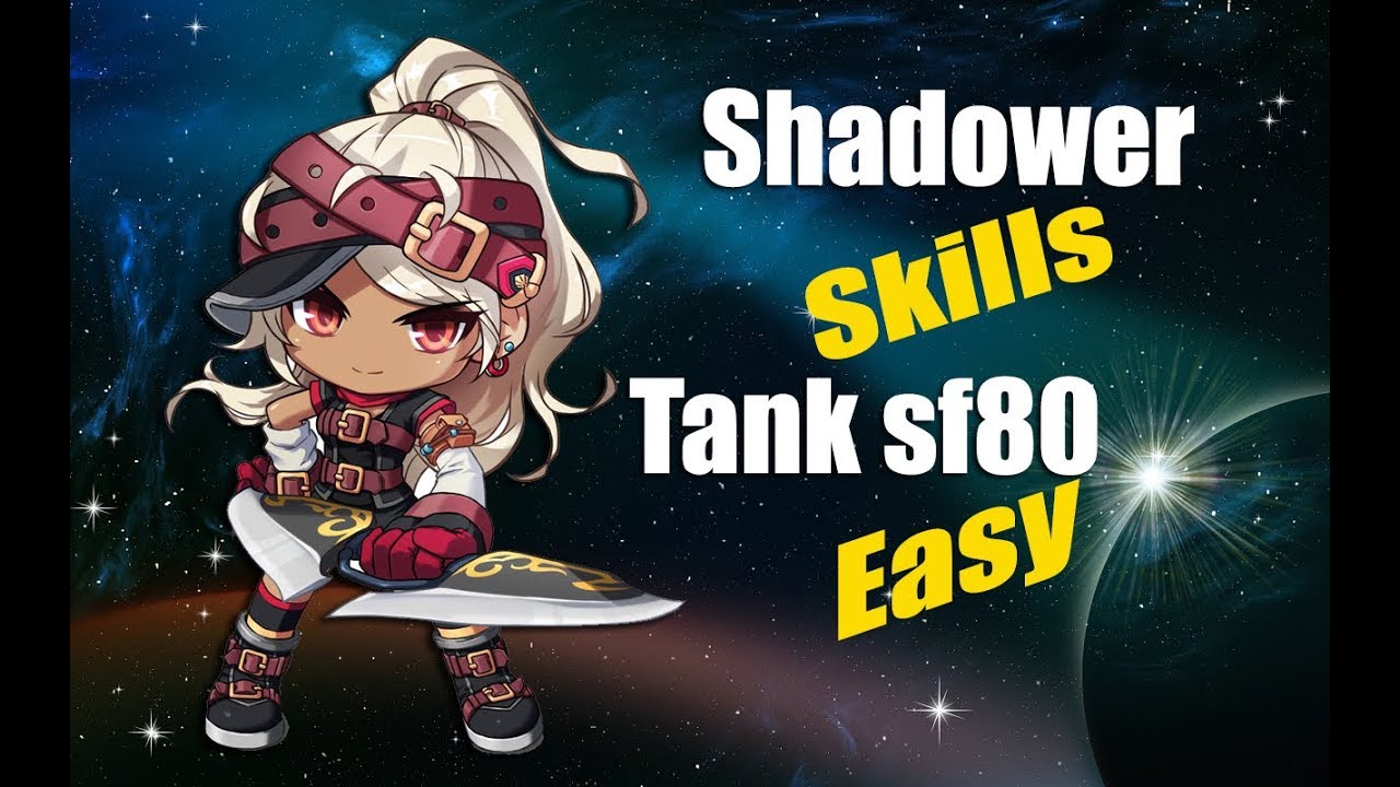 Maplestory m- Shadower Skills to tank Sf80 Easy - YouTube