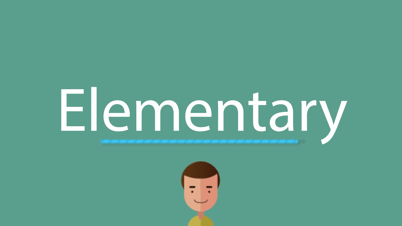 Elementary pronunciation - YouTube