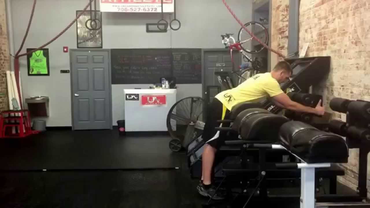 GHD reverse hyperextension - YouTube