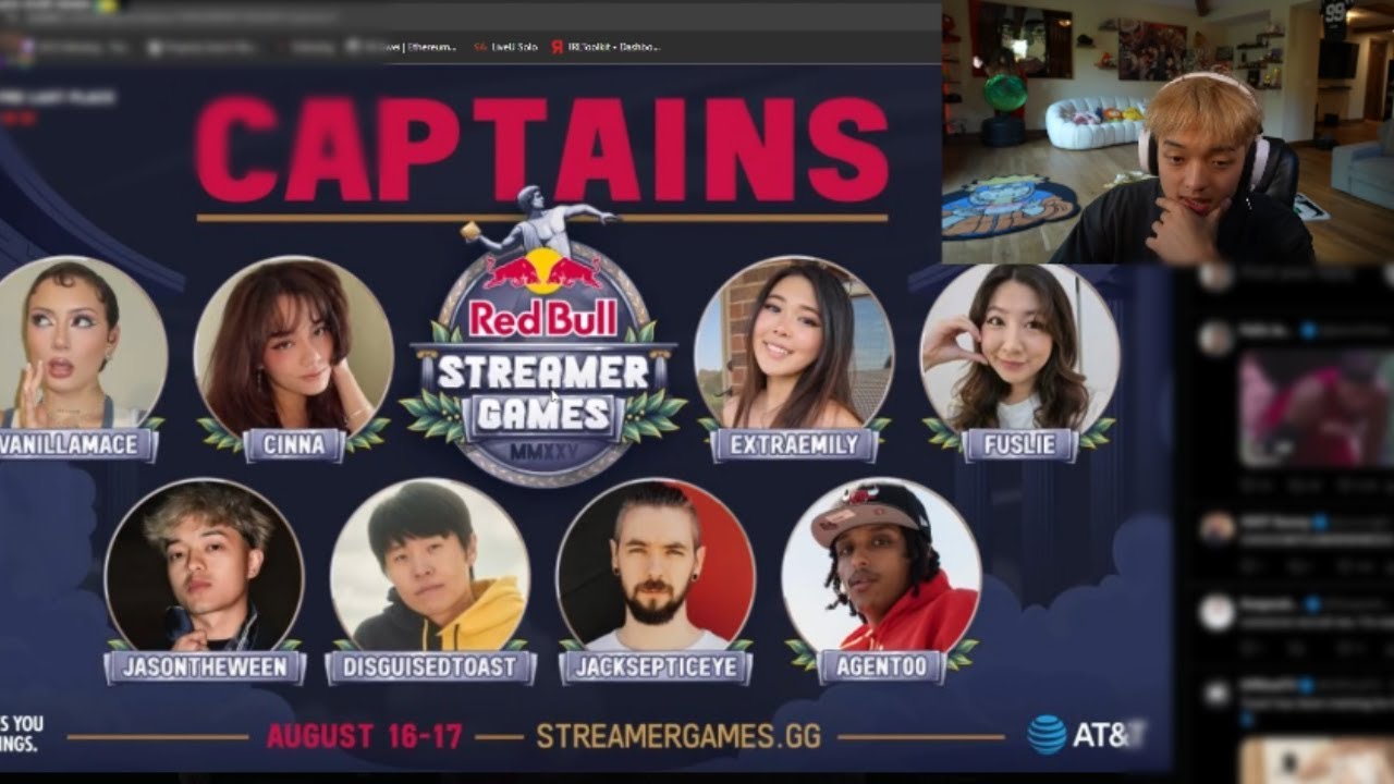 Jason Reacts To Being A Captain For Ludwig's Streamer Games 2025! - YouTube