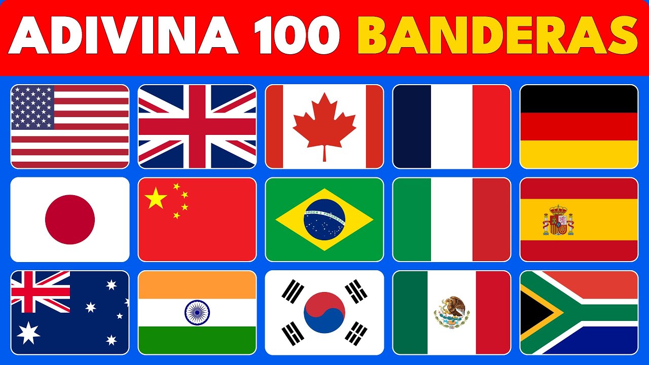 ¿Puedes adivinar las banderas? 100 preguntas de fáciles a las más ...
