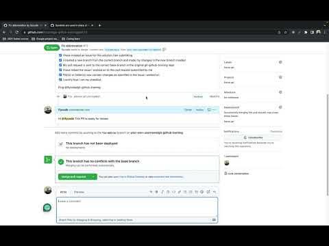 Git and Github training #5: Github UI - How to make pull request, and link an issue to pull ...