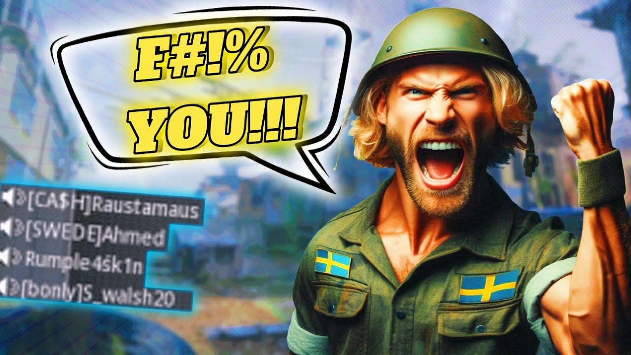 ANGRY Swedish guy vs. entire CoD lobby - YouTube