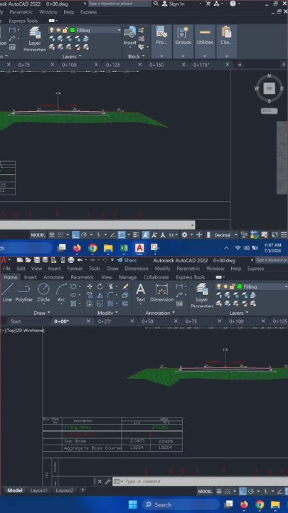 how to create cutting & filling measurement sheet AutoCAD to excel#autocadd #autocadcivil3d # ...