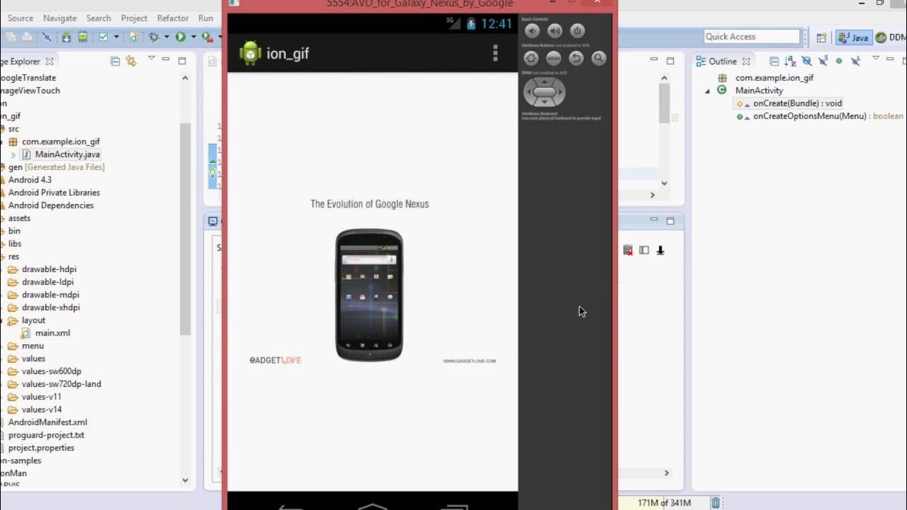 Ion::Loading GIF into ImageView [Android Tutorial] - YouTube