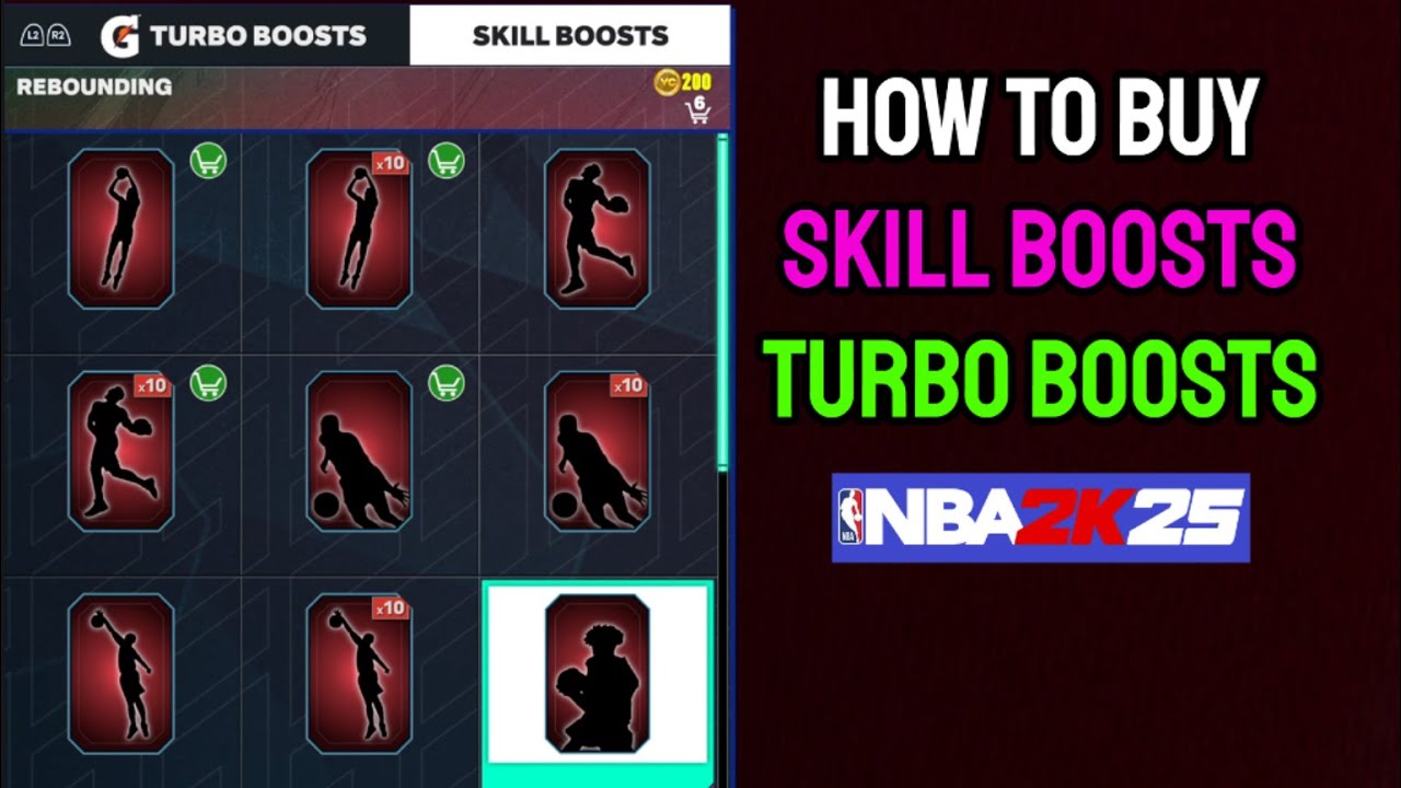 How to buy Skill Boosts and Turbo Boosts in NBA 2k25 - YouTube