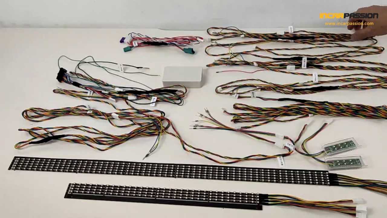 How to Connect Cable for BMW 5 Series F10 11 Colors Ambient Light - YouTube