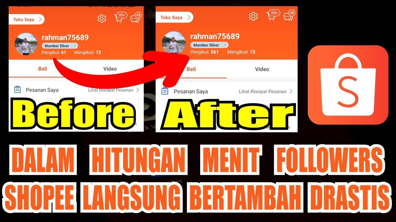 Cara Menambah Followers Shopee Cepat Mudah Permanen - YouTube