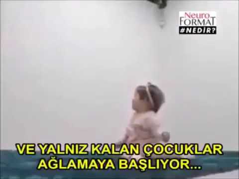 ANNENİN KALBİNİN SESİ ÇOÇUKLARINI SAKİNLEŞDİRDİ Çok güzel bir vidyo