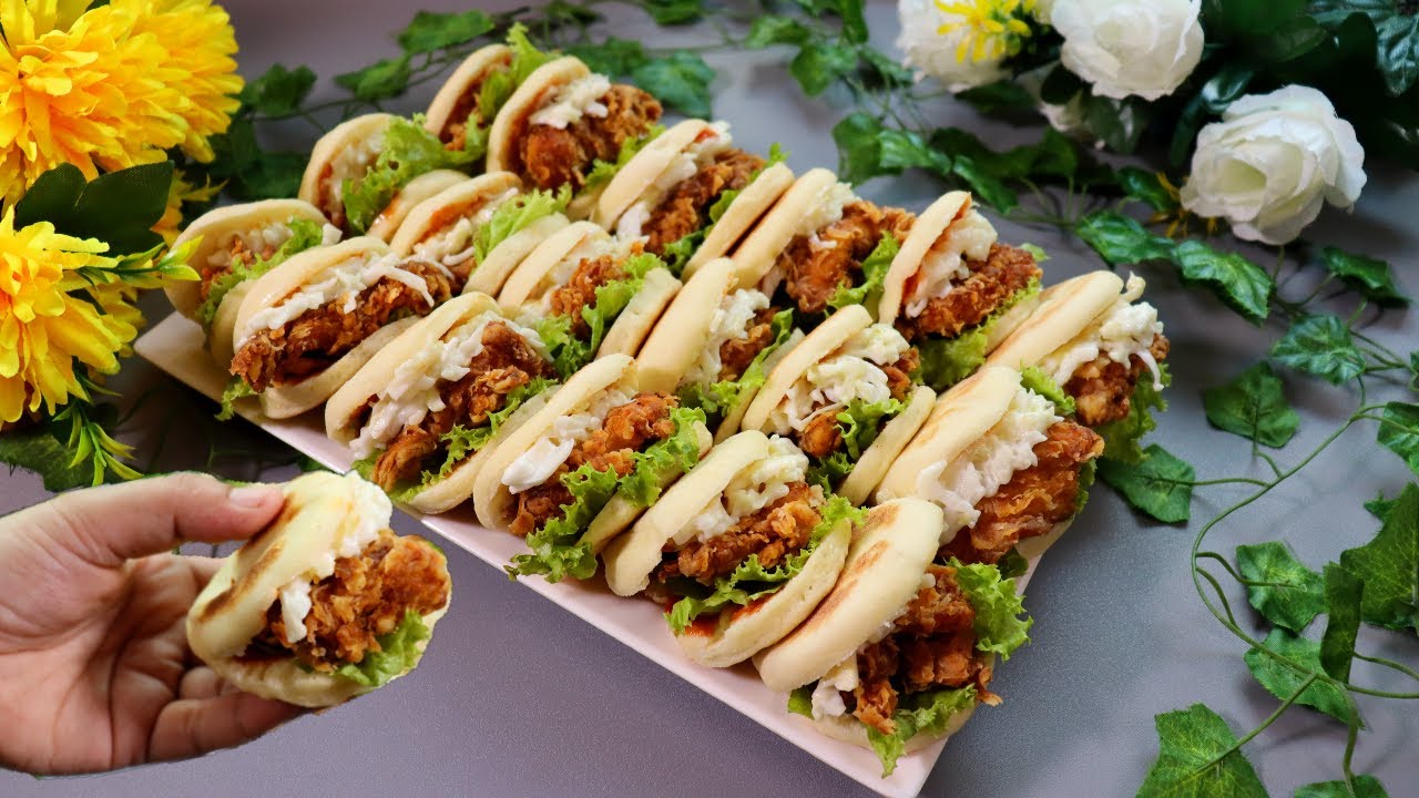 Mini Chicken Pocket Recipe | Crispy Chicken Pocket With homemade Pita ...