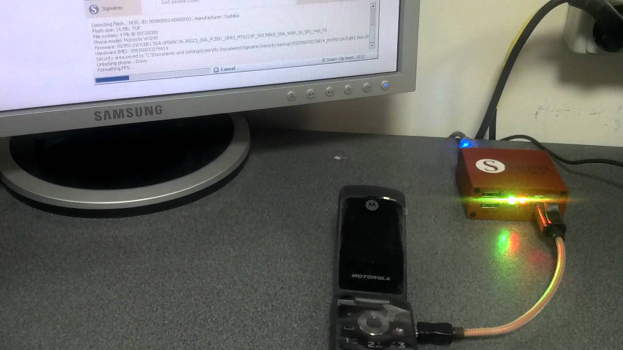 Direct unlock Motorola WX295 with SigmaKey - YouTube