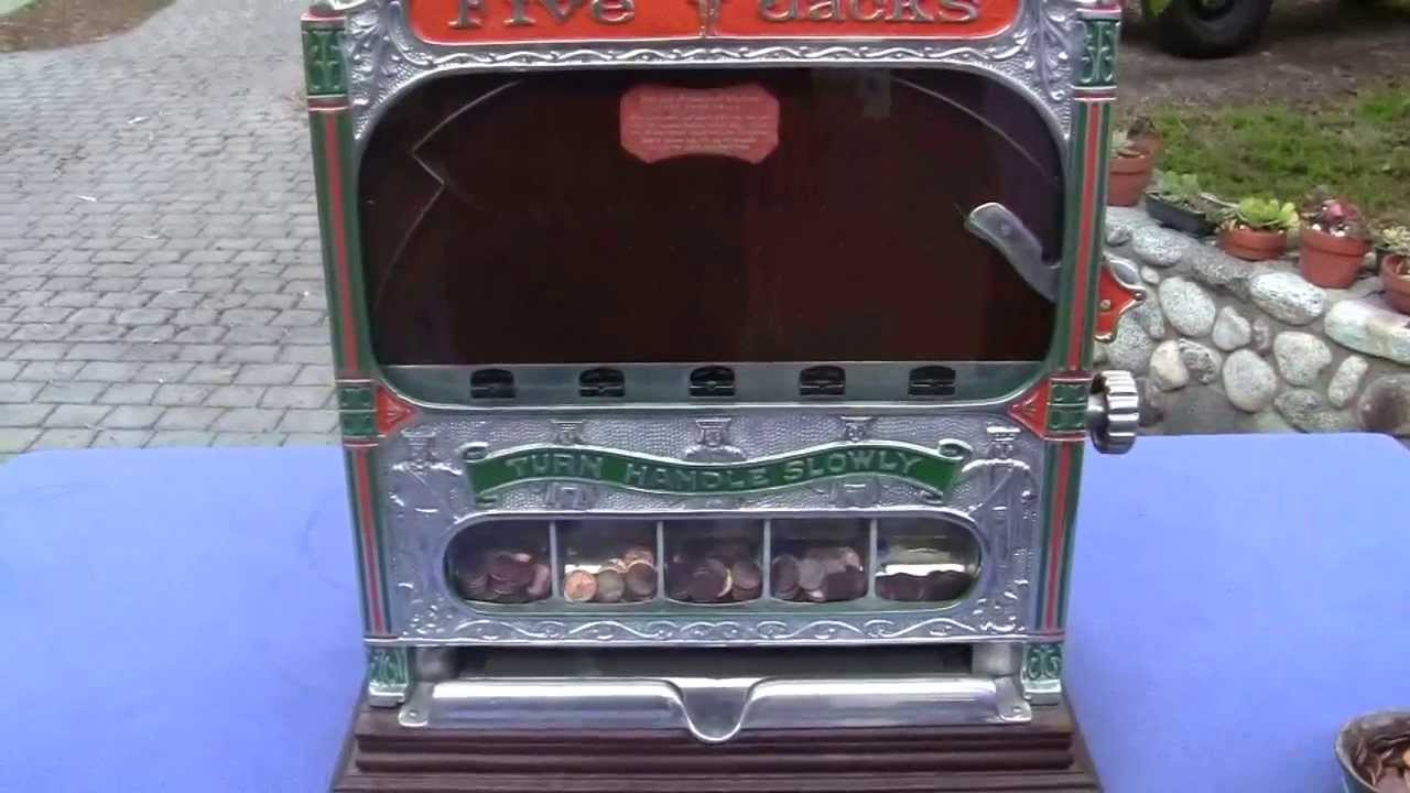 Rockola Five Jacks Machine Restored - YouTube