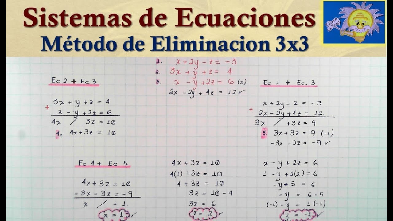 M todo De Eliminaci n 3x3 Reducci n paso A Paso Juliana La M todo De Eliminaci n 3x3 Reducci n paso A Paso Juliana La