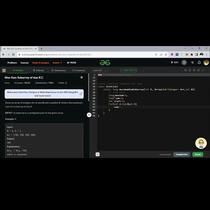 Must Do Sliding Window Pattern O1 Slidingwindow Codinginterviews Coding Java Leetcode
