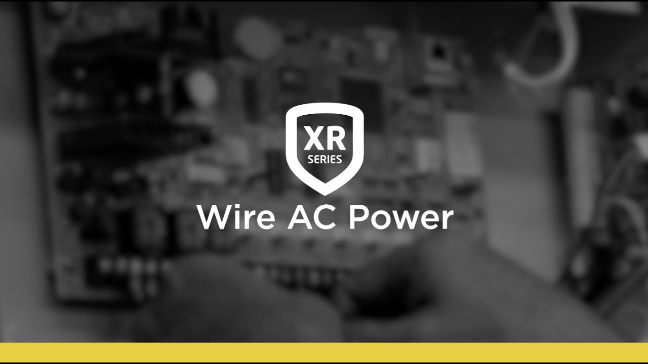 How to Wire AC Power to an XR Series Panel - YouTube