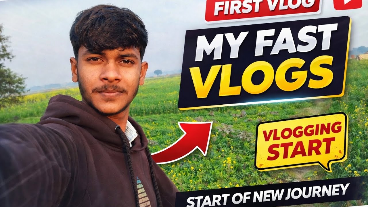 My First Vlog 😍 | Village Life Vlog | Fast Vlogs | Daily Vlogging Start ...