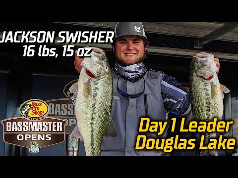 Jackson Swisher leads Day 1 of Basspro.com OPEN at Douglas Lake with 16 ...