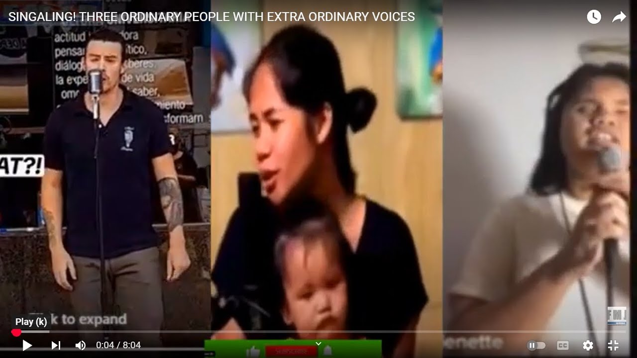 SINGALING! THREE ORDINARY PEOPLE WITH EXTRA ORDINARY VOICES - YouTube