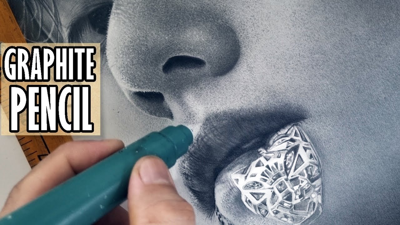 SLOW Taehyung Drawing! Graphite Pencil Hyperrealism Process in Real ...