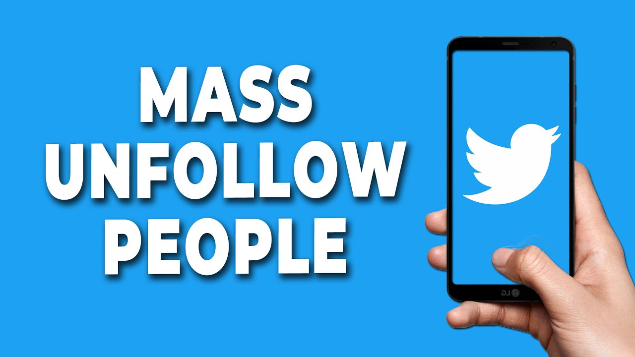 How To Mass Unfollow People On Twitter App - YouTube