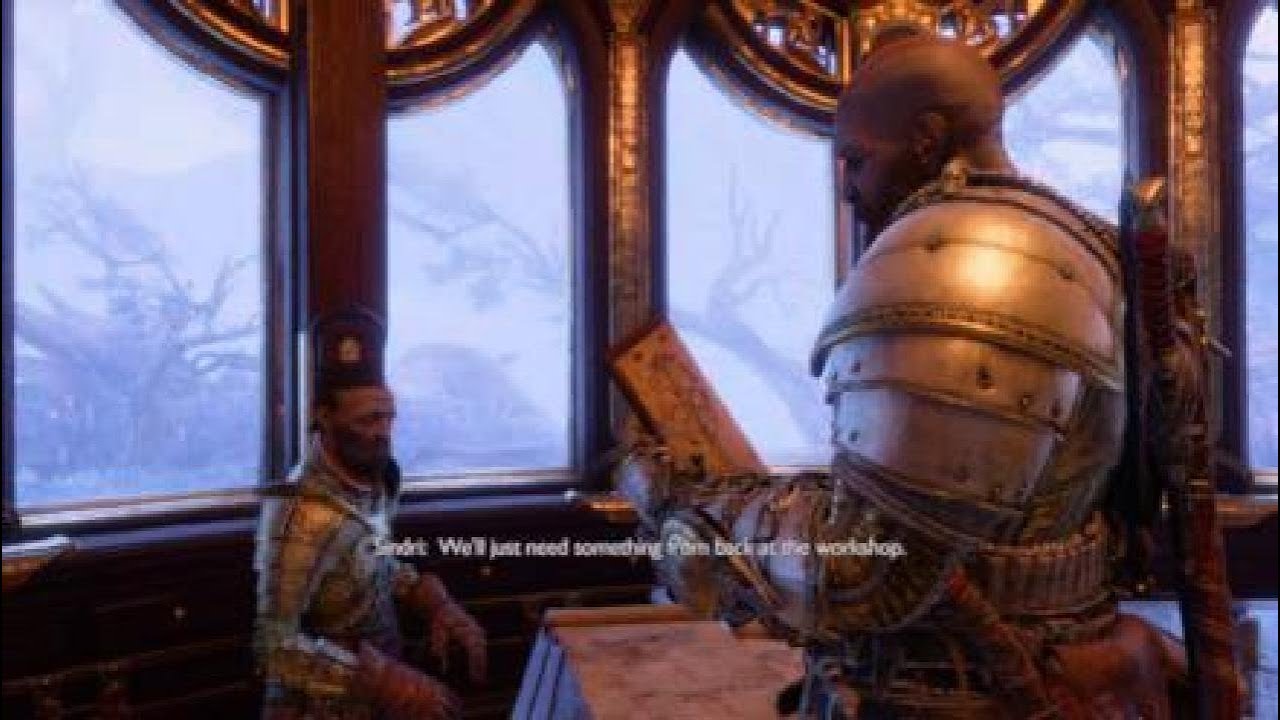 Sindri and Brok use Mimir to craft a new bifrost - God of War Ragnarok ...