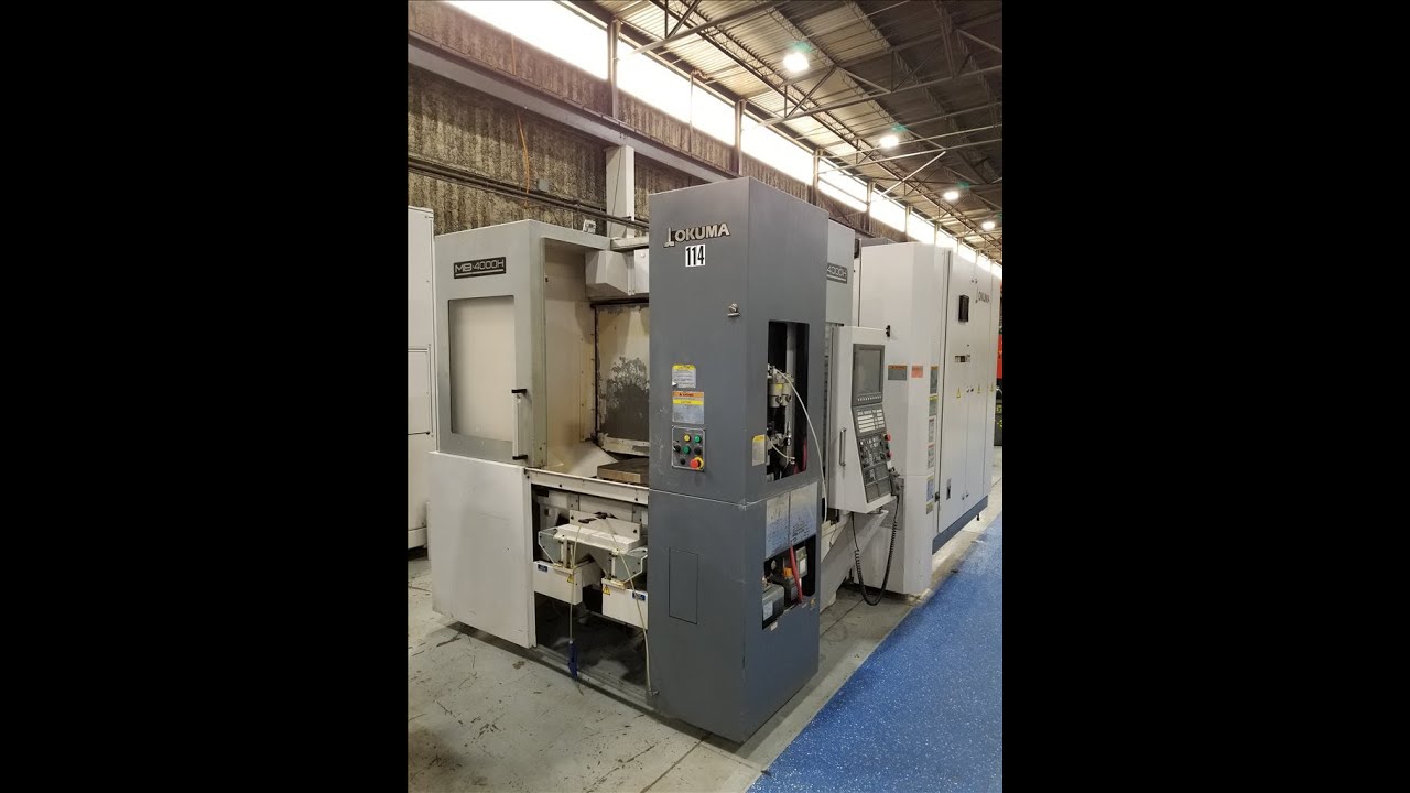 Okuma MB-4000H Horizontal Machining Center - YouTube