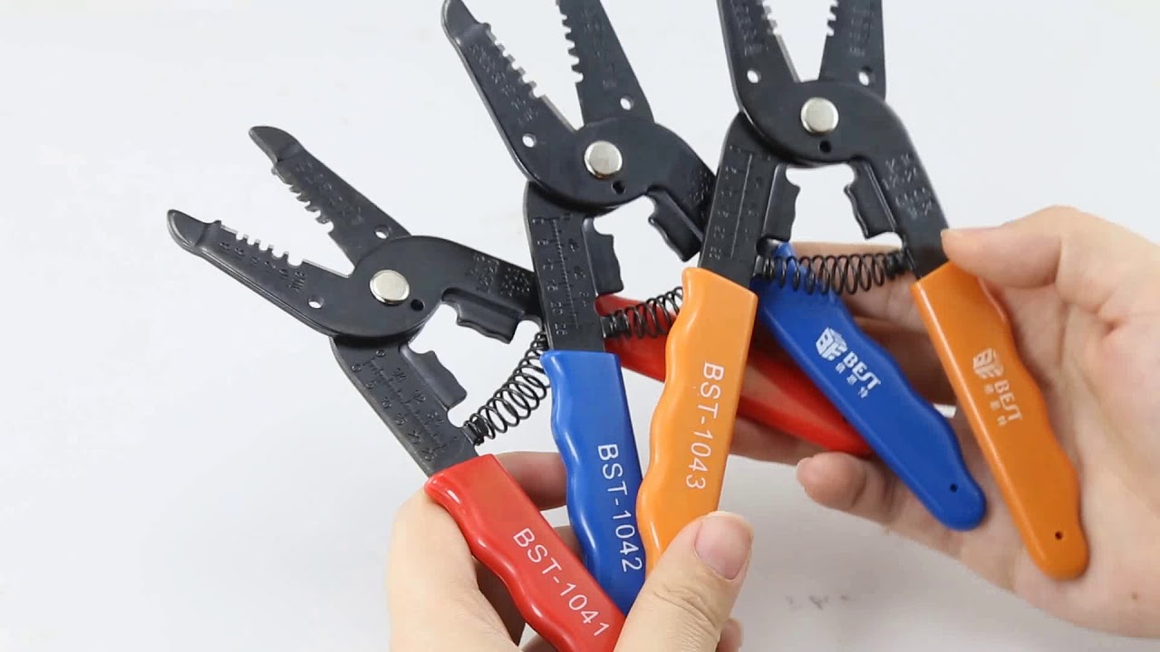 BST-1041 Wire Stripper Pliers Strippping Tool with Lock Good Quality ...