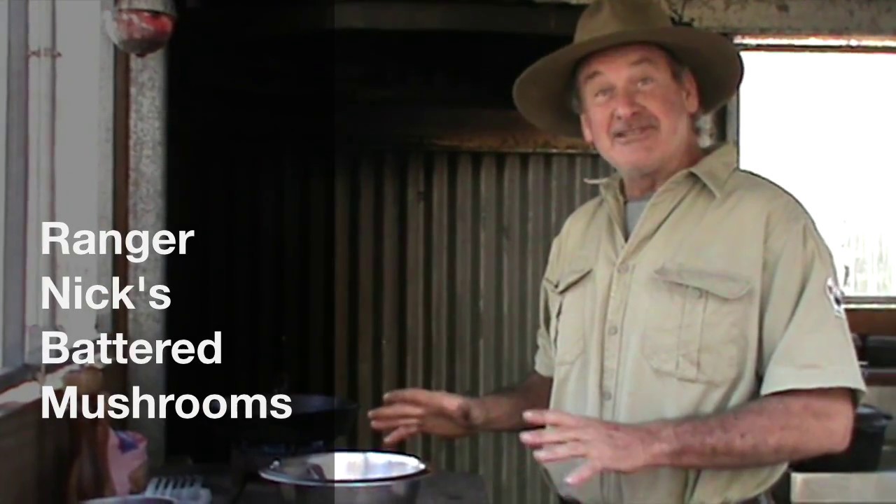 Ranger Nick's Bush Cooking - Battered Mushrooms - YouTube
