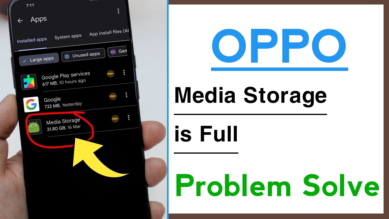 OPPO Media Storage is Full Problem Solve - YouTube
