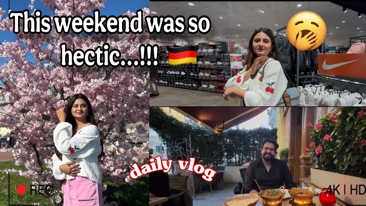 Super hectic weekend vlog in Germany 🇩🇪 || Indian food, shopping ...